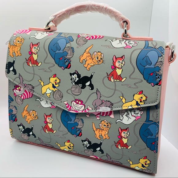 Loungefly | Bags | Loungefly Disney Cats Aop Strap Crossbody Bag | Poshmark